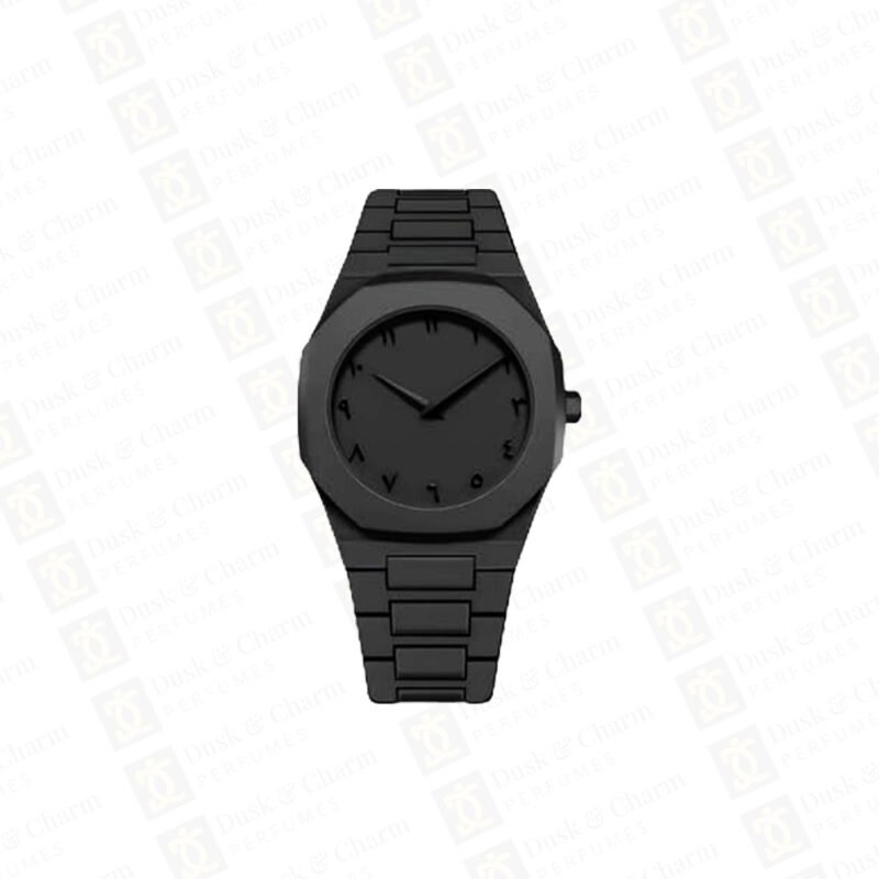 Aura Watch with Arabic Numerals - Matte Black - DC Perfumes